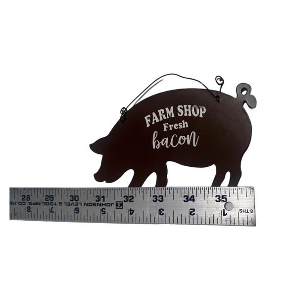 UNBRANDED | Other | Rooster Chicken Cow Pig Ornament Set Country Rustic ...
